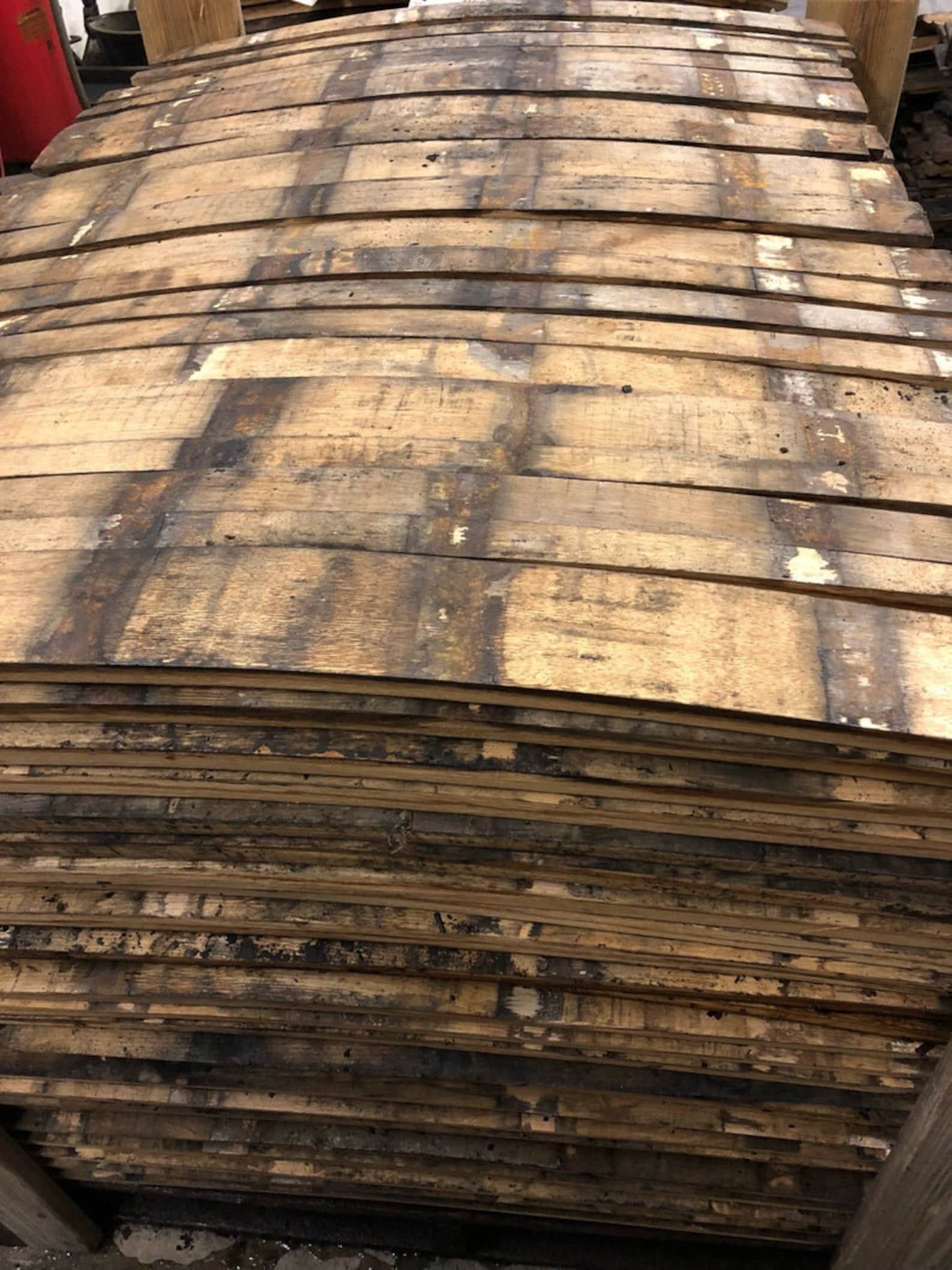 Solid Oak Whiskey / WHISKEY BARREL STAVES Bourbon Scotch - Authentic ...