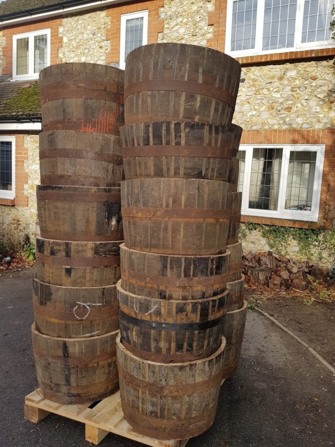 HALF a WHISKEY BARREL Cask - Choose Your Quantity, Free Delivery ...