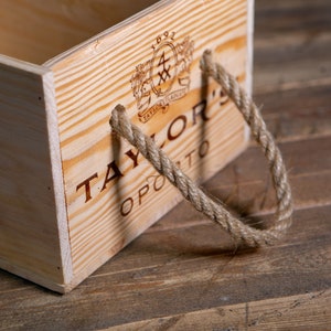 Medium Port Box With Rope Handles - Ideal for Kindling / Log Storage - Etsy