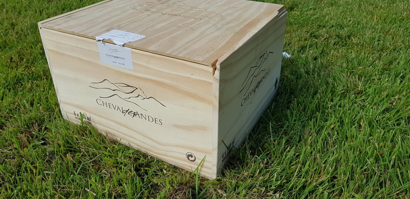 TRADITIONAL Wooden WINE Box With SLIDING Lid - Crate / Storage Unit (6 ...