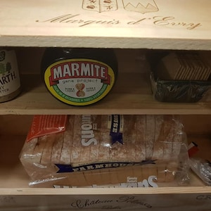 Handmade French Wooden Wine Box BREAD BIN Station / Kitchen Organiser ...