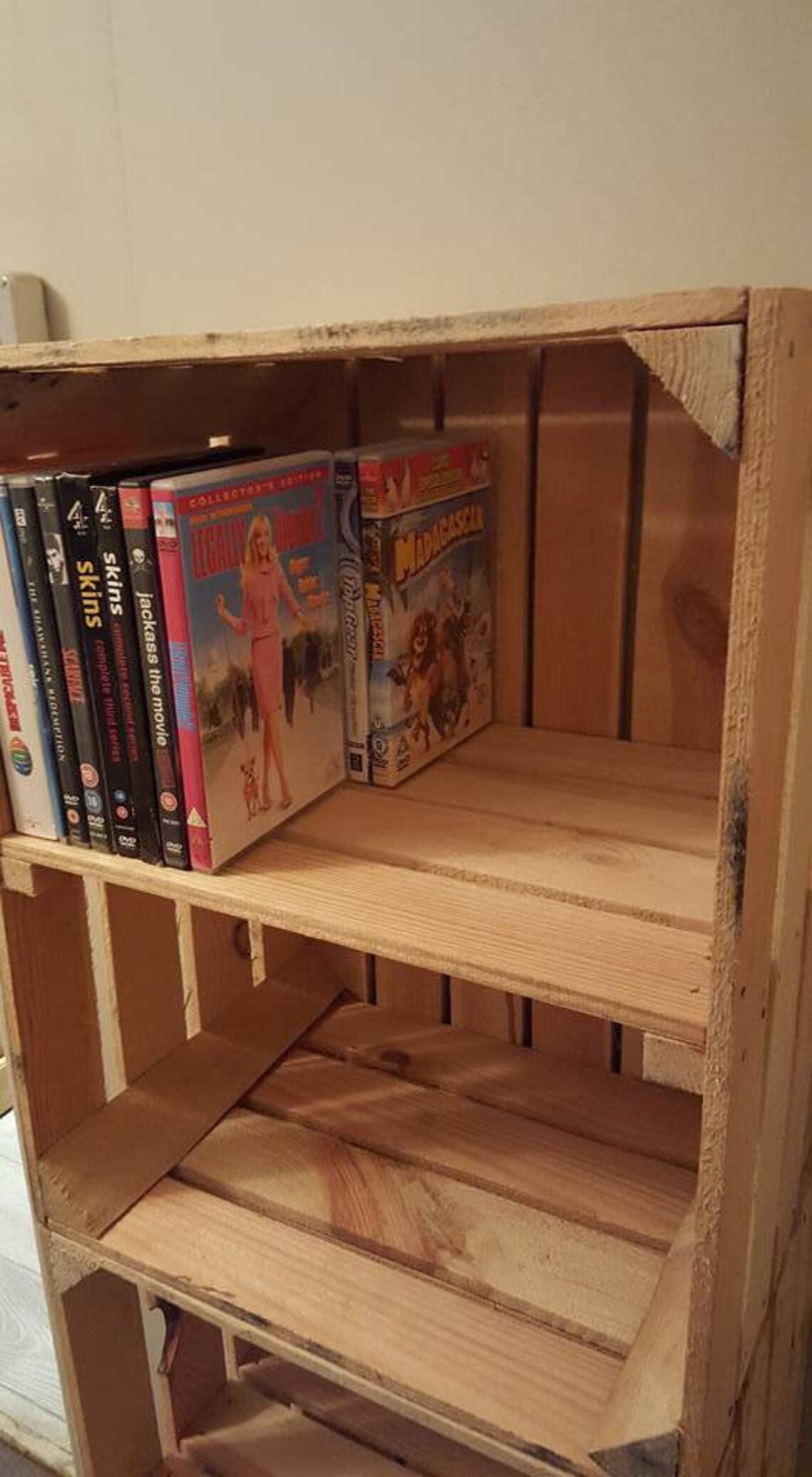 Hand Made APPLE CRATE Vintage Style Box With Short Shelf | Etsy