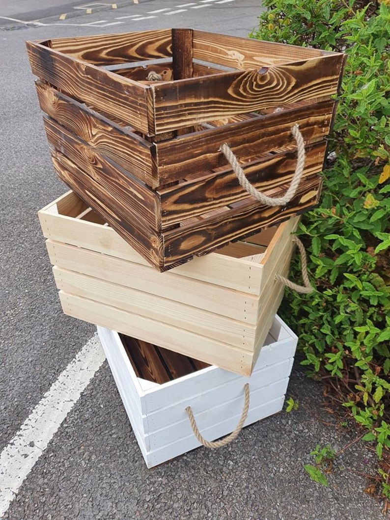 Log Crate / Fire Wood kindling Log store / Carrier Holder | Etsy