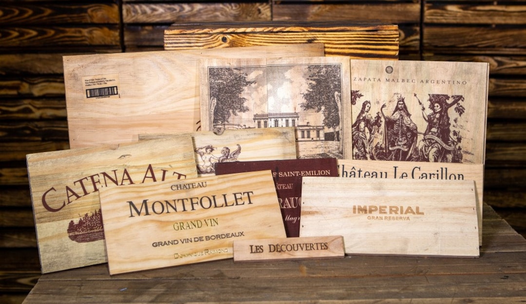 Assorted & Branded Wine Crate Panels (wood Wine Box) Sides / Ends ...