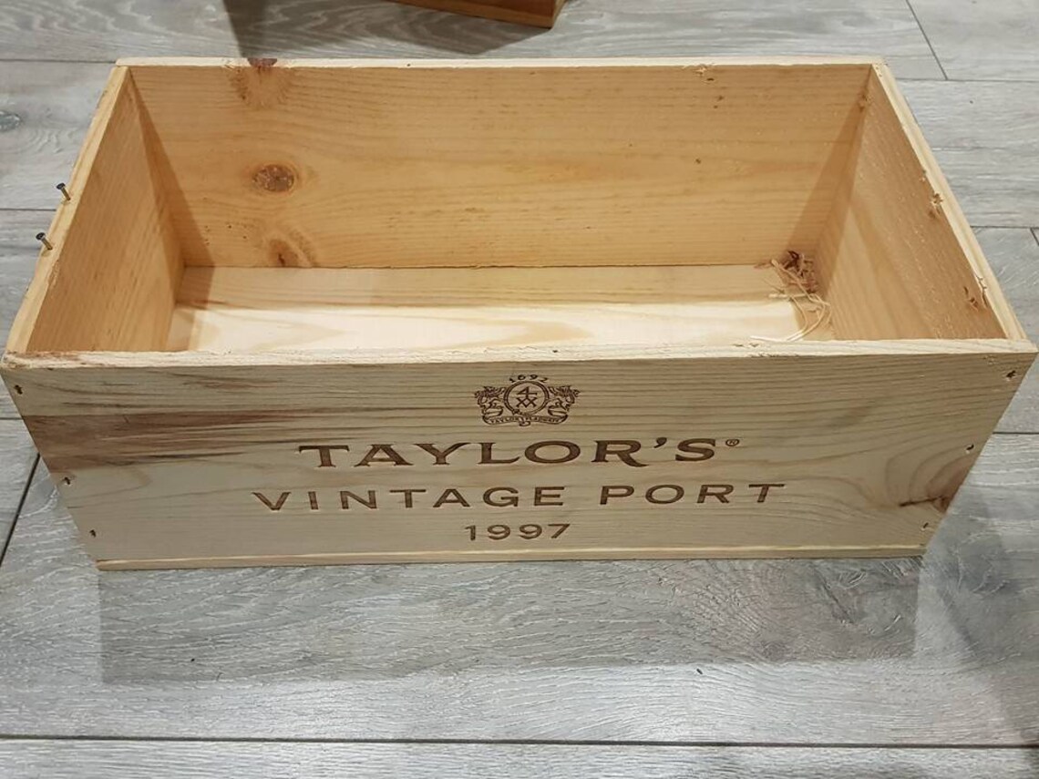 VINTAGE PORT BOX Reclaimed Port Box / Crate / Genuine Wooden | Etsy