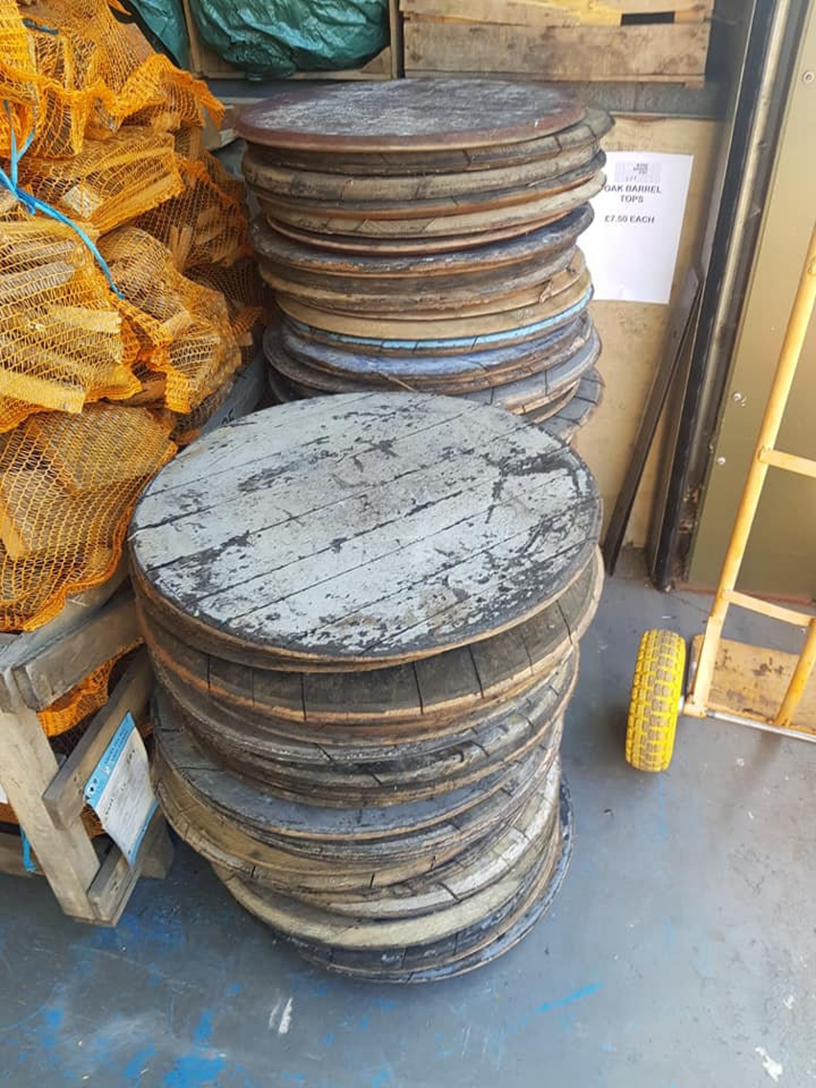Oak Barrel Lids / Tops / Heads from Whisky Bourbon Wine and | Etsy