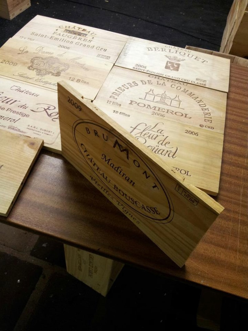 Pack of 6 TRADITION FRENCH VINTAGE Wine Box End Panels / - Etsy