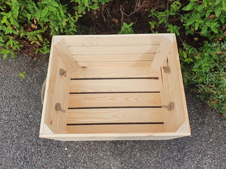 NEW WOOD Log Crate / Fire Wood Kindling Log Store / Carrier - Etsy