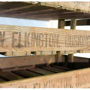 1 X CHITTING VEGETABLE TRAYS - Vintage Antique Rustic Wood Farm Tray ...