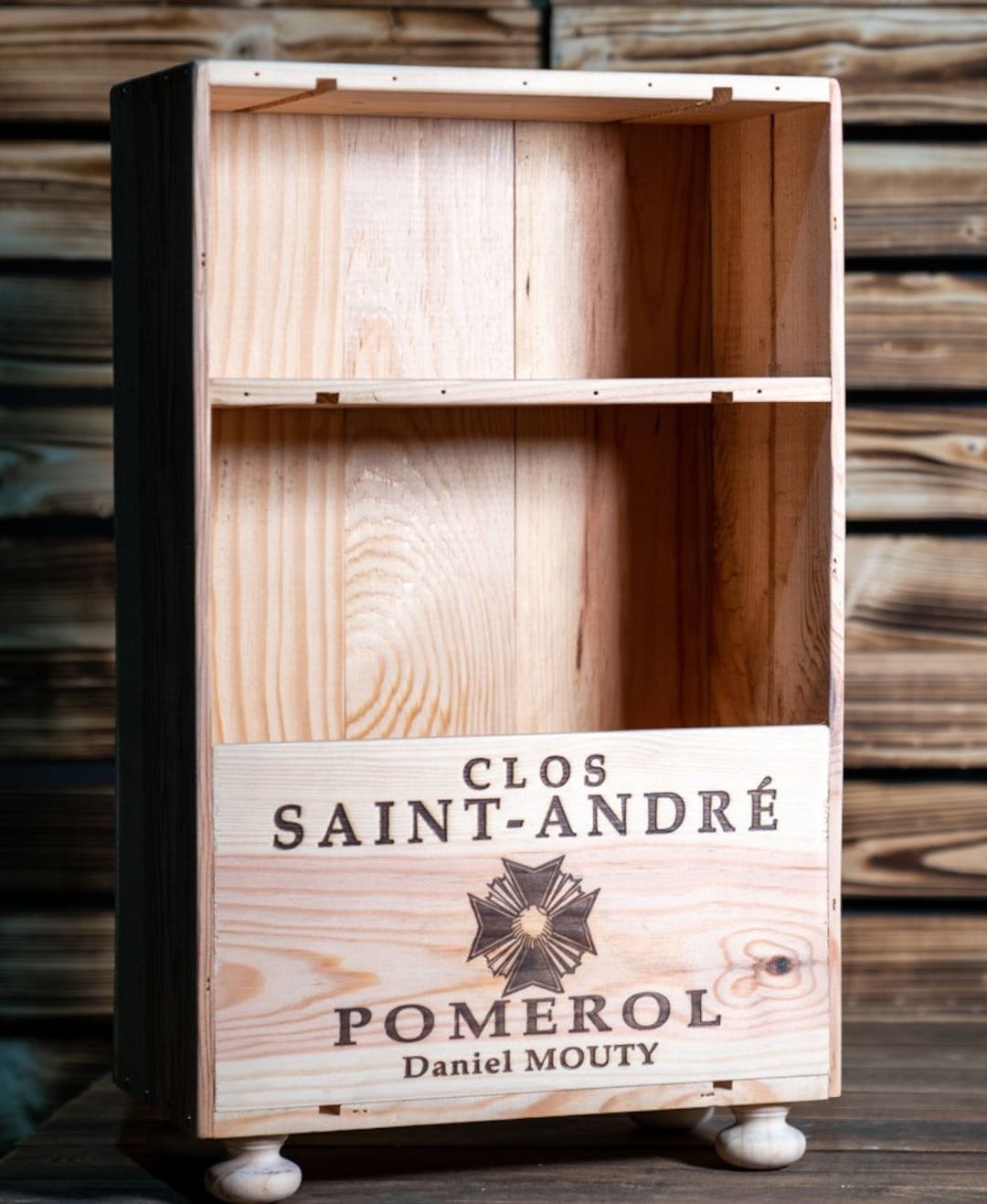 Reclaimed French Wooden Wine Box Bedside Table - Bespoke & Handmade - Etsy