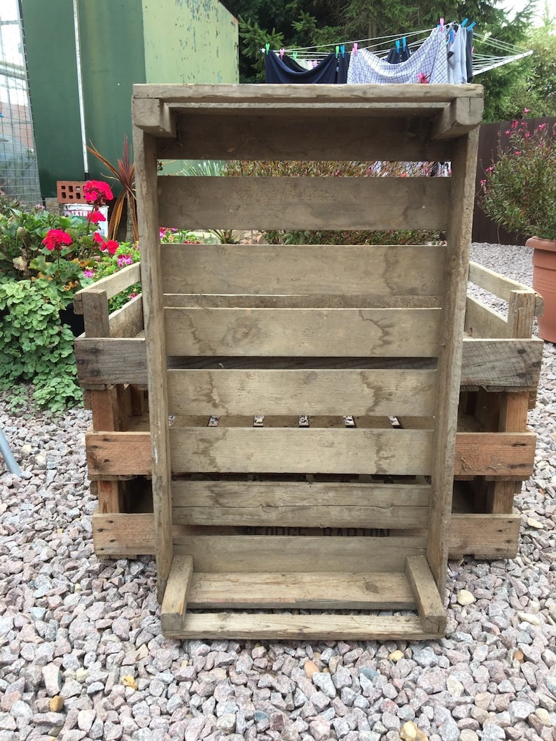 4 x CHITTING VEGETABLE TRAYS Vintage Antique Rustic Wood | Etsy