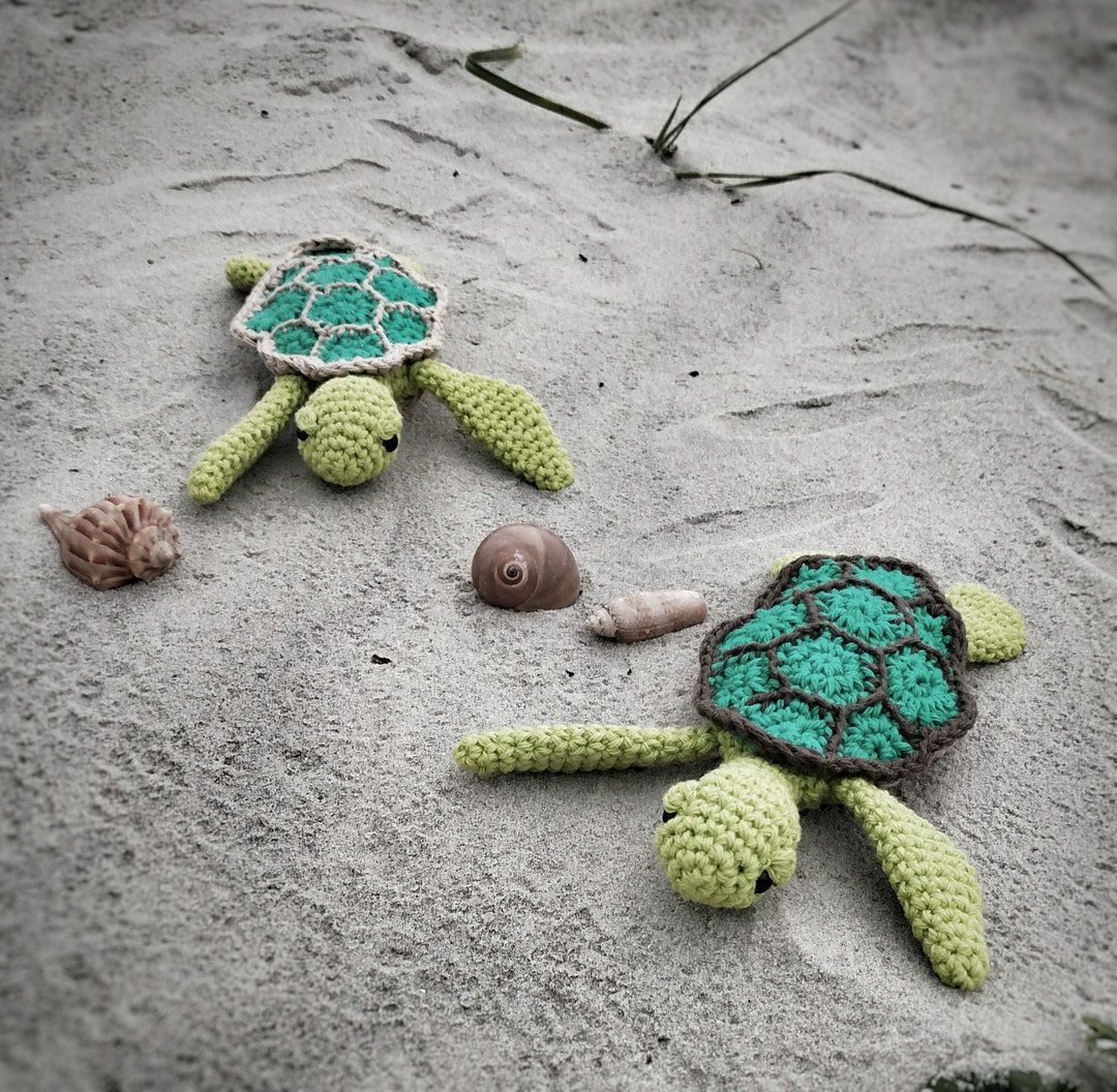 Amigurumi Crochet Pattern - Easy Cute Baby Sea Turtle - Etsy