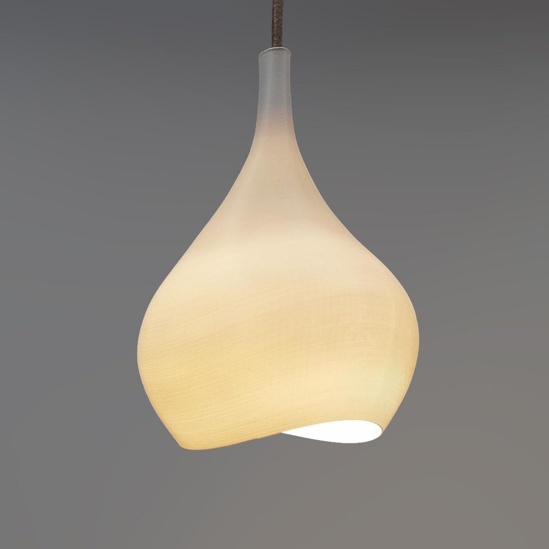 Sculptural Pendant Light – Asymmetric Modern Ceiling Shade – Organic ...