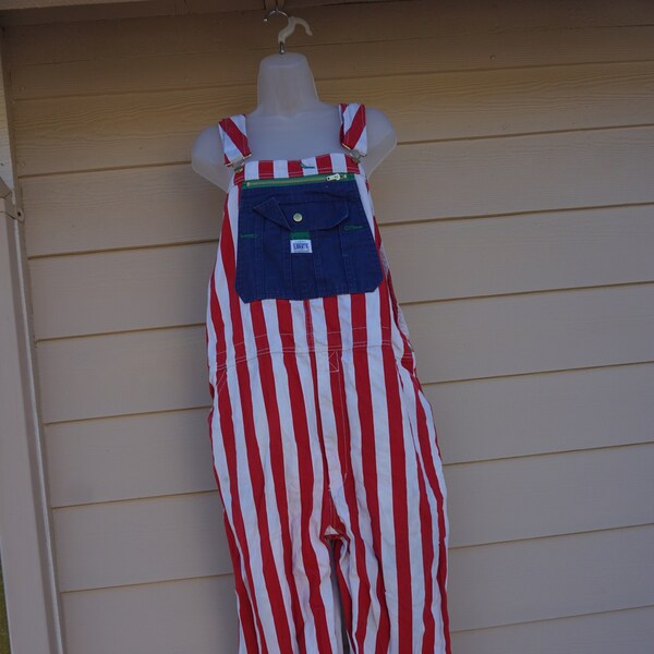 Striped Overalls - Etsy