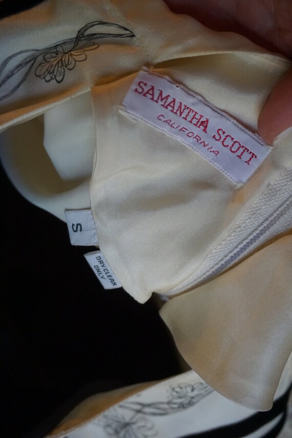 Black and white Samantha Scott kaftan Dress - vintage… - Gem