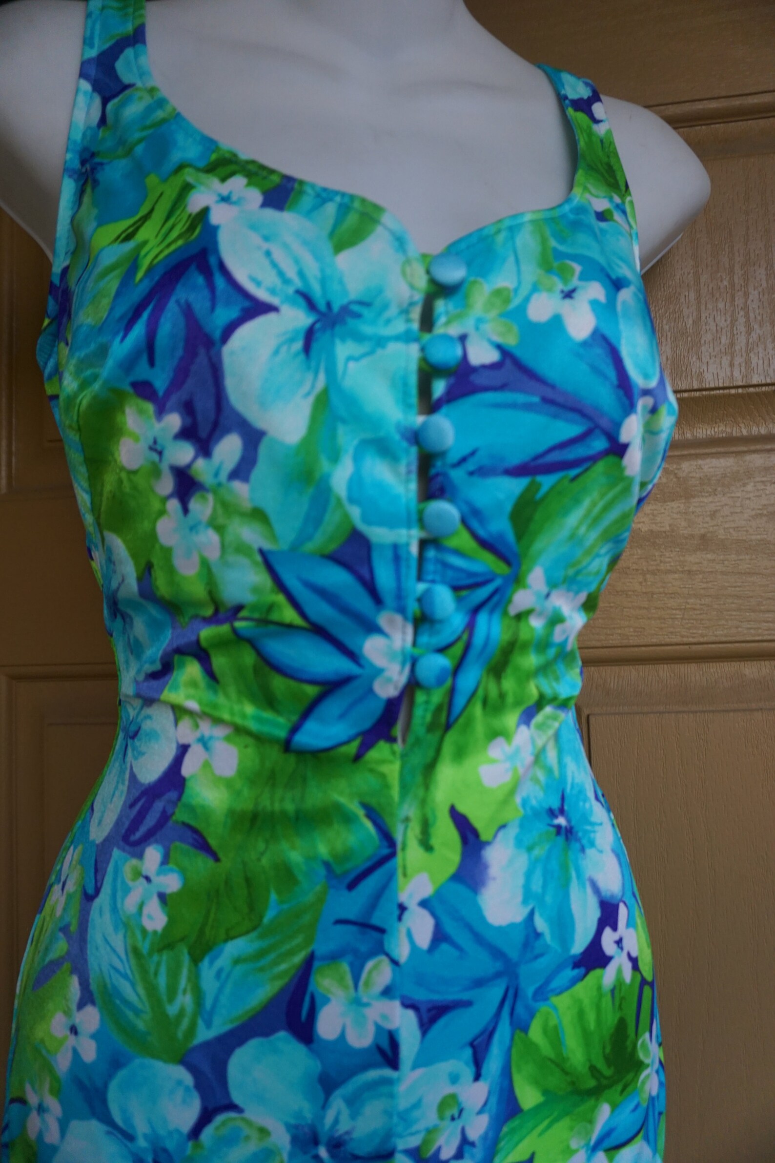 70s Vintage Tropical Bathing / Swim Suit One Piece Swimsuit | Etsy