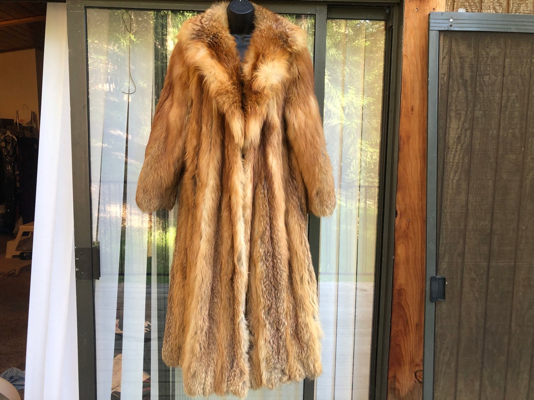 DAMAGED Woman's 1980s Fully Lined Long Soft Fur Coat 80s Size Large - Etsy