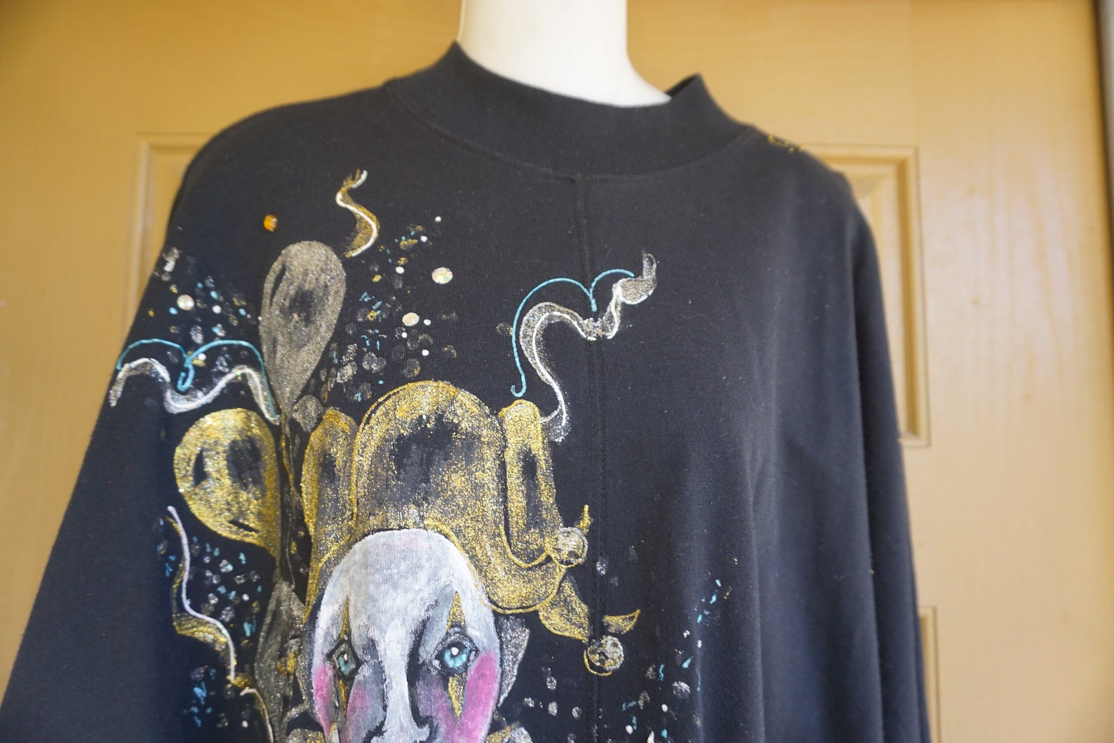 Hand Painted Vintage 1990s Mardi Gras 90s 1990s Mask Crying - Etsy