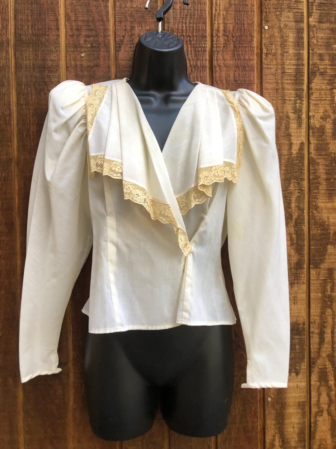 Vintage 1970s or 80s "jeffrey Jeffrey California" Wrap Shirt Prairie ...