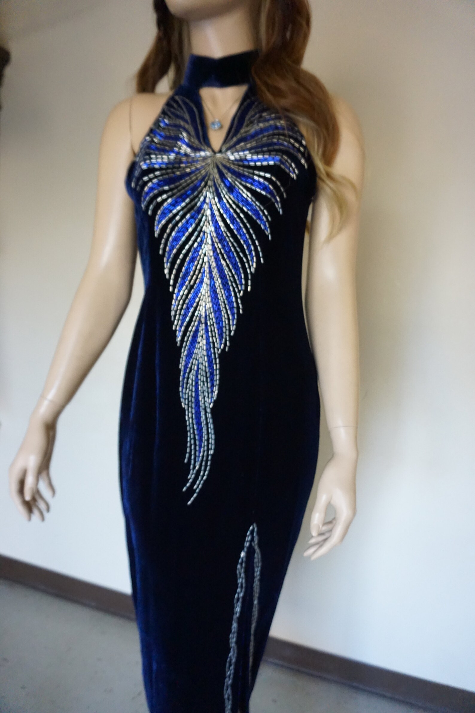 Vintage Asian Inspired Dress Velvet Cheongsam Dress With - Etsy
