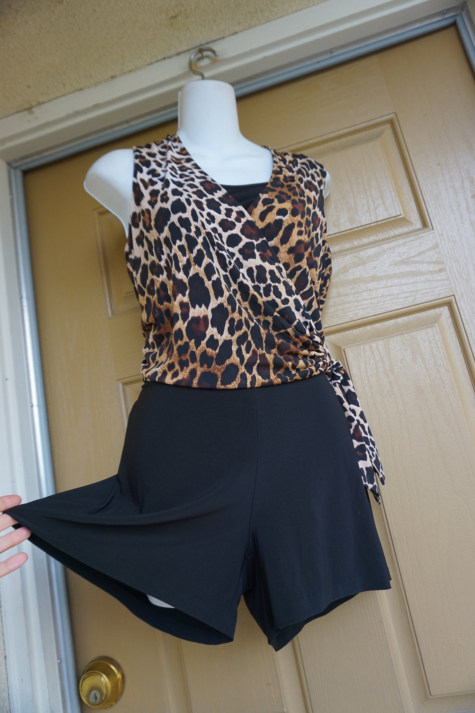 Cache 80s 90s Leopard Cheetah Print Shorts Romper Size Small | Etsy