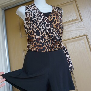Cache 80s 90s Leopard Cheetah Print Shorts Romper Size Small Cache ...