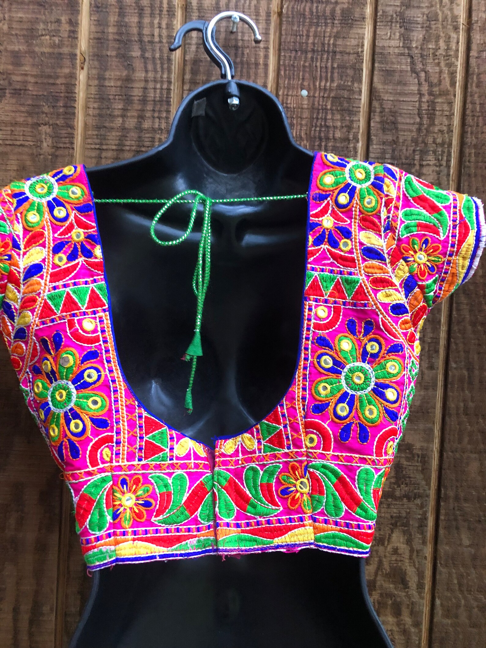 Beautiful Embroidered Top India Indian Bollywood Half Top Belly Shirt ...