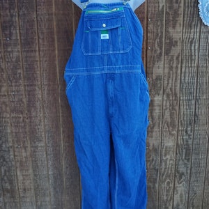 Vintage 80s 90s Blue Denim Libery Overalls Size 42 X 30 - Etsy