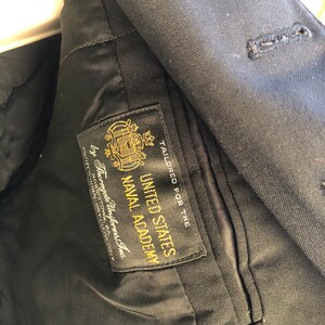 United States Navel Acadamy Jacket 36 Buttons up the Front Heavy Warm ...