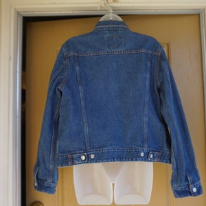 Levis Women's Blue Denim Jacket Jean Dark Snap Front - Etsy