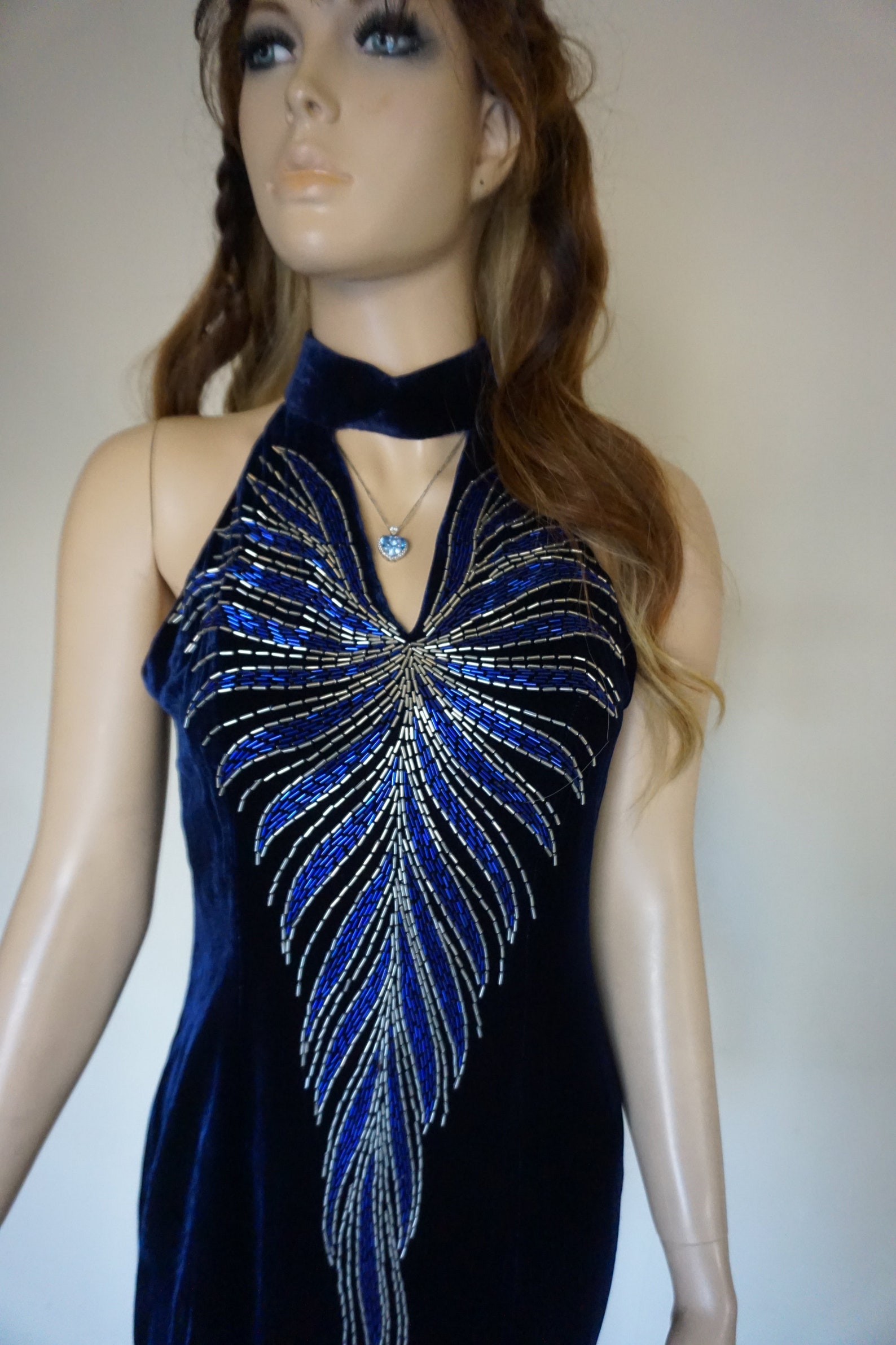 Vintage Asian Inspired Dress Velvet Cheongsam Dress With - Etsy
