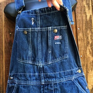 Dark Blue Denim Overalls Size 32 X 35 by USA Works - Etsy