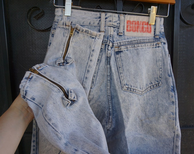 1980s Lee Button Fly Denim Size XS 80s Lee Light Wash Jeans Taper Jeans ...