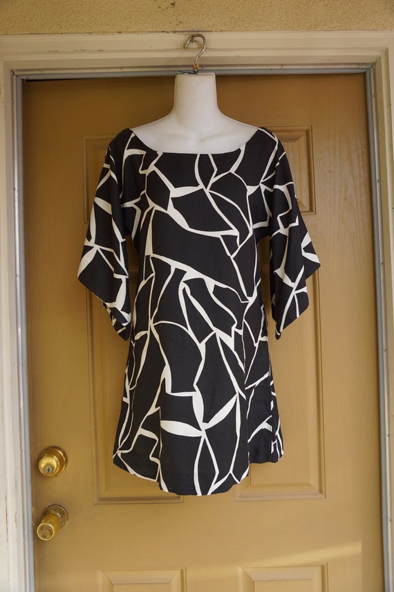 Vintage 1960s ultra short mod mini dress handmade med… - Gem
