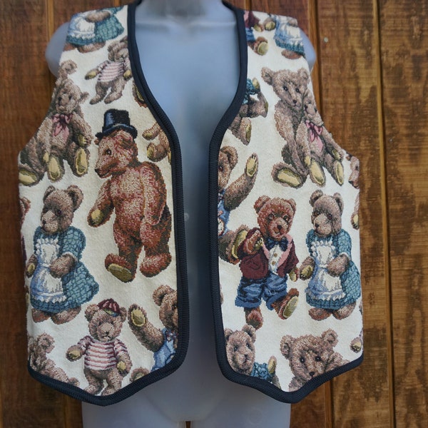 Teddy Bear Vest - Etsy