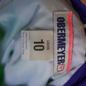 Windbreaker Obermeyer Hooded Neon Green Ski Jacket Ladies Size 10 ...