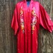 Vintage Floral Embroidered Robe Small Medium Large Asian - Etsy