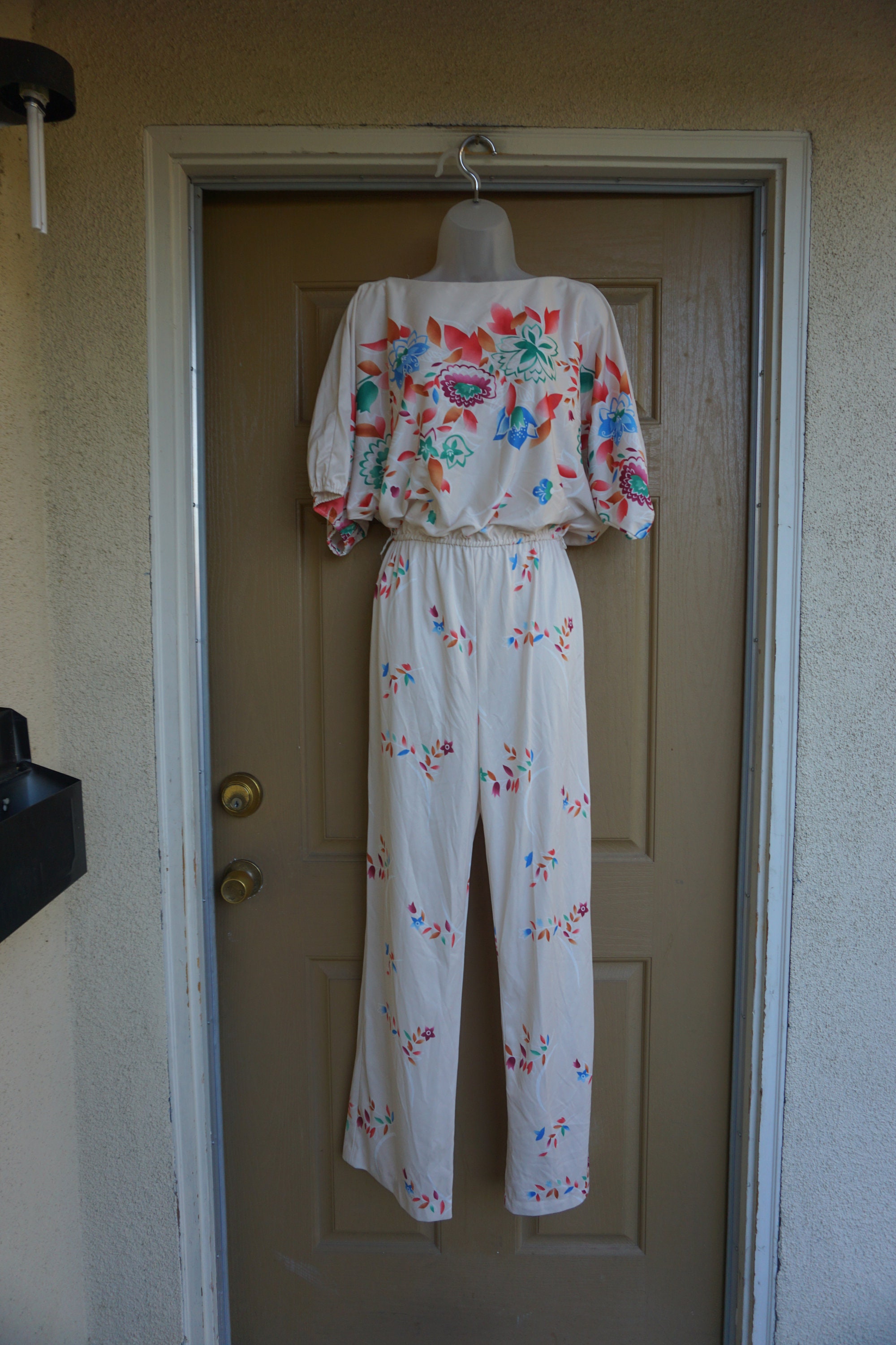 Vintage Romper Playsuit Jumper coveralls Womens size Medium | Etsy