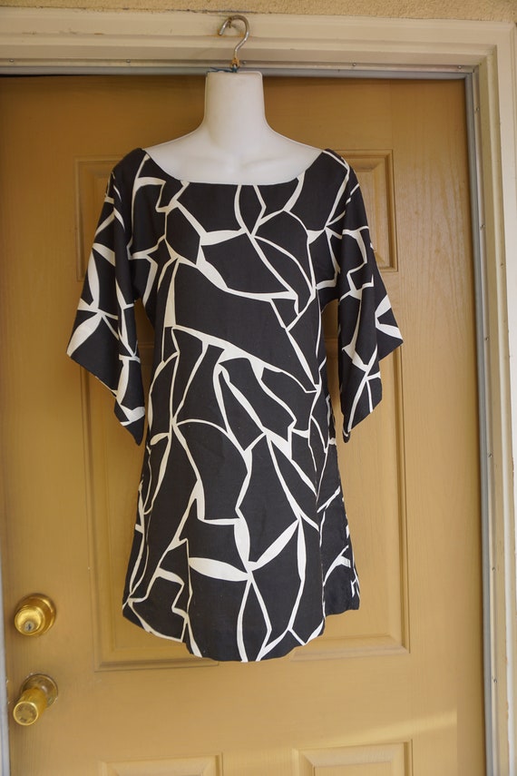 Vintage 1960s ultra short mod mini dress handmade med… - Gem