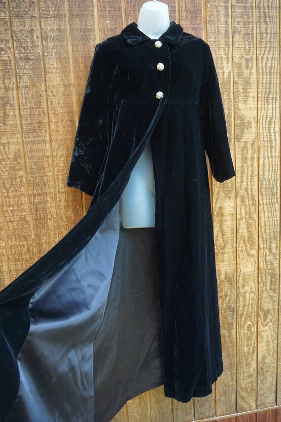 Vintage 60s jacket black velvety super soft medium lo… - Gem