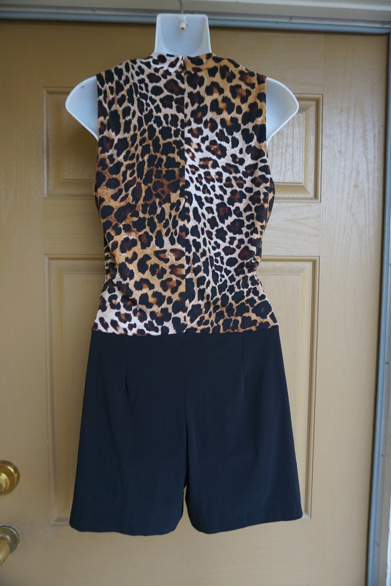 Cache 80s 90s Leopard Cheetah Print Shorts Romper Size Small | Etsy