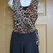 Cache 80s 90s Leopard Cheetah Print Shorts Romper Size Small - Etsy