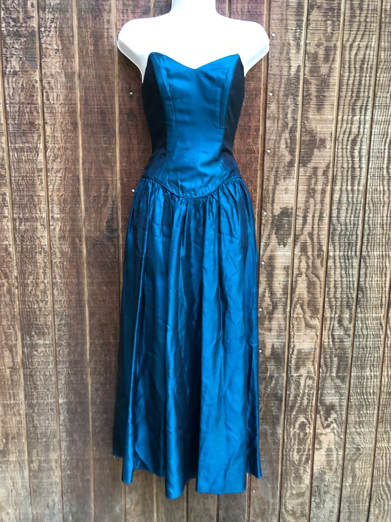 Size 4 Small Taffeta Prom Dress 90s 1990s Costume Halloween Party ...