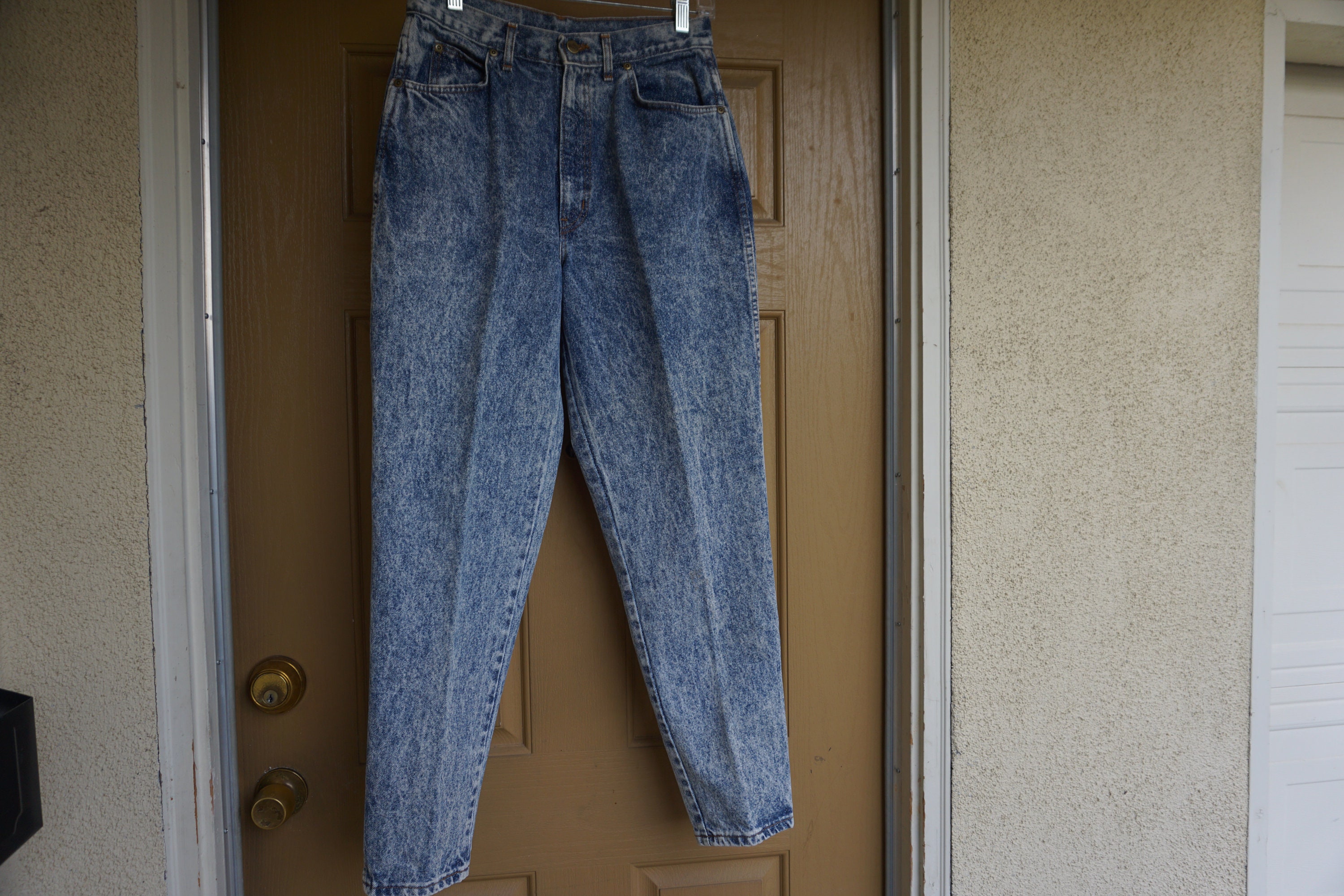 Vintage CHIC Jeans / 80s Acid Wash Jeans / High Waisted Jeans Stone ...