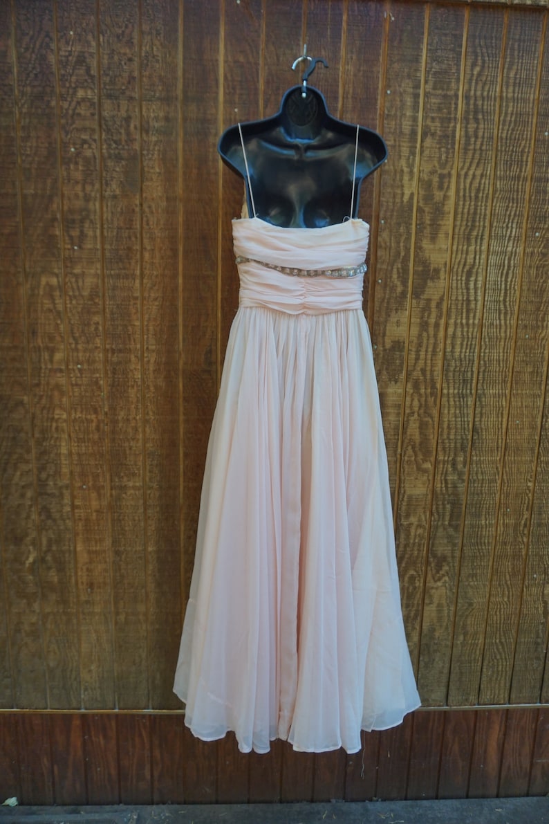 Vintage 1940s or 1950s Prom Dress Side Metal Zipper Size Large - Etsy