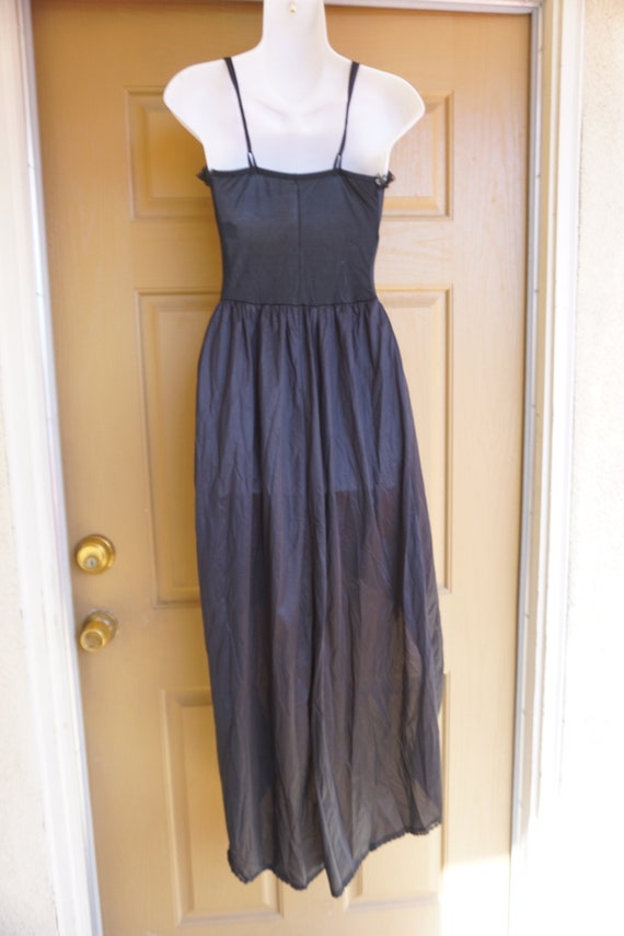 Vintage high low cut nightgown with corset style fron… - Gem