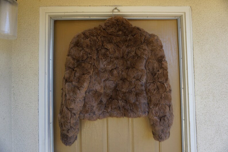 Woman's Fully Lined Soft Brown Rabbit Fur Coat 80s - Etsy