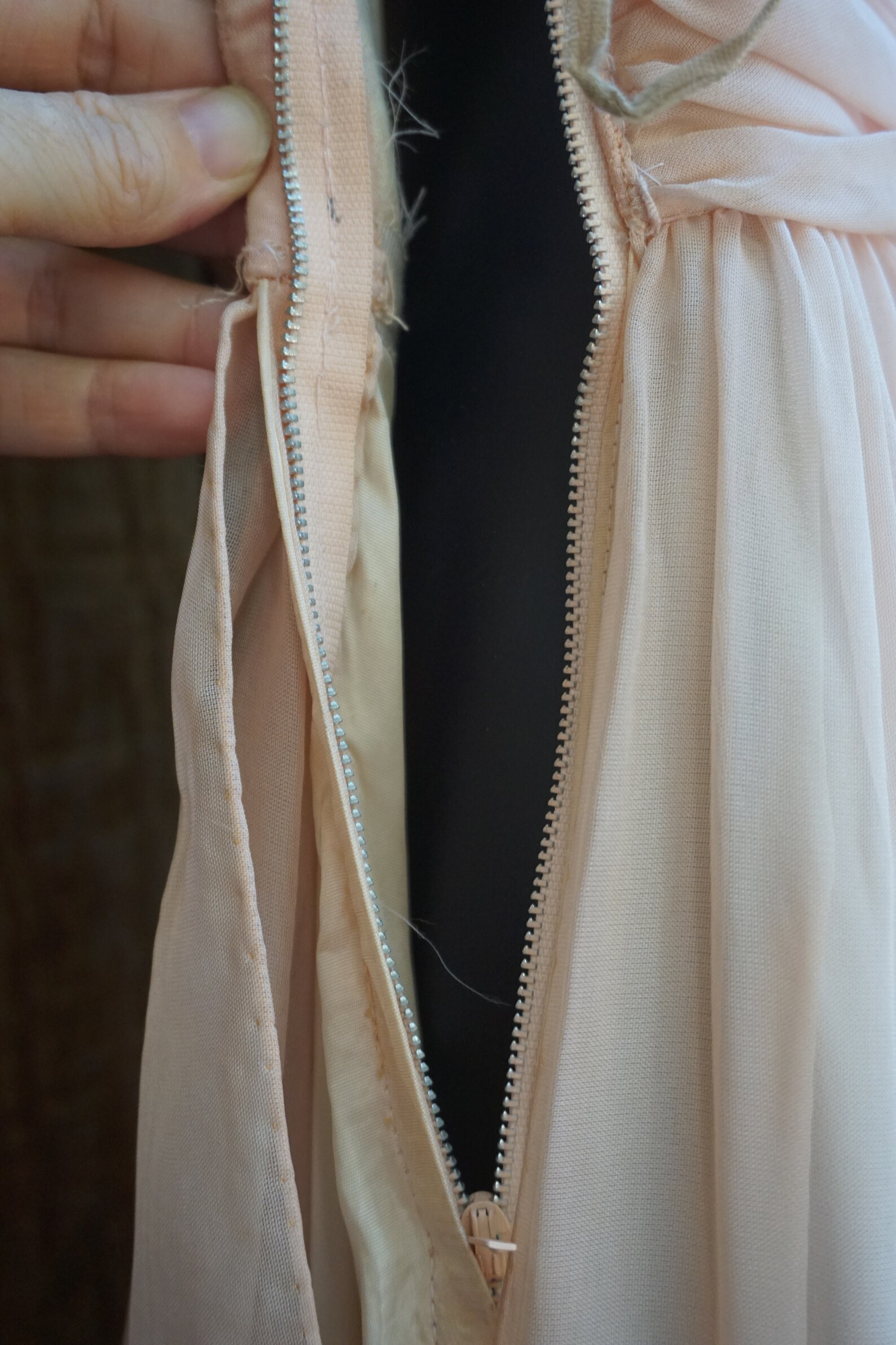 Vintage 1940s or 1950s Prom Dress Side Metal Zipper Size Large - Etsy