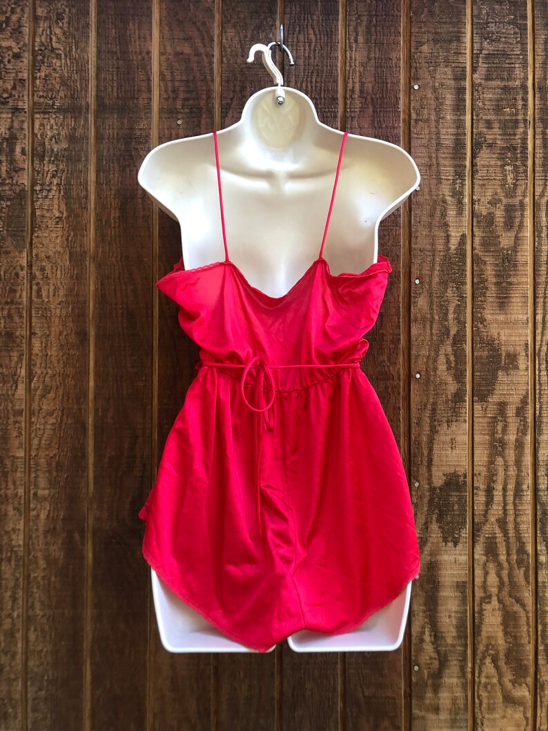 Red Teddy Lingerie Labeled Size Medium - Etsy
