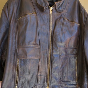 Vintage Leather Jacket Size 52 - Mens - Etsy